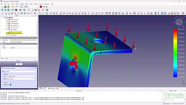 Intro to FreeCAD Part 10: Finite Element Method (FEM) WorkBench Tutorial